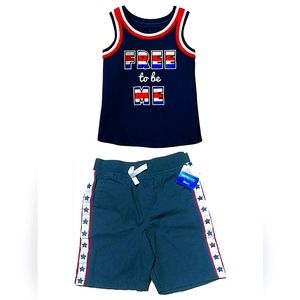 Way To Celebrate | Matching Sets | New Patriotic Bundle Boys 4t Shirts ...